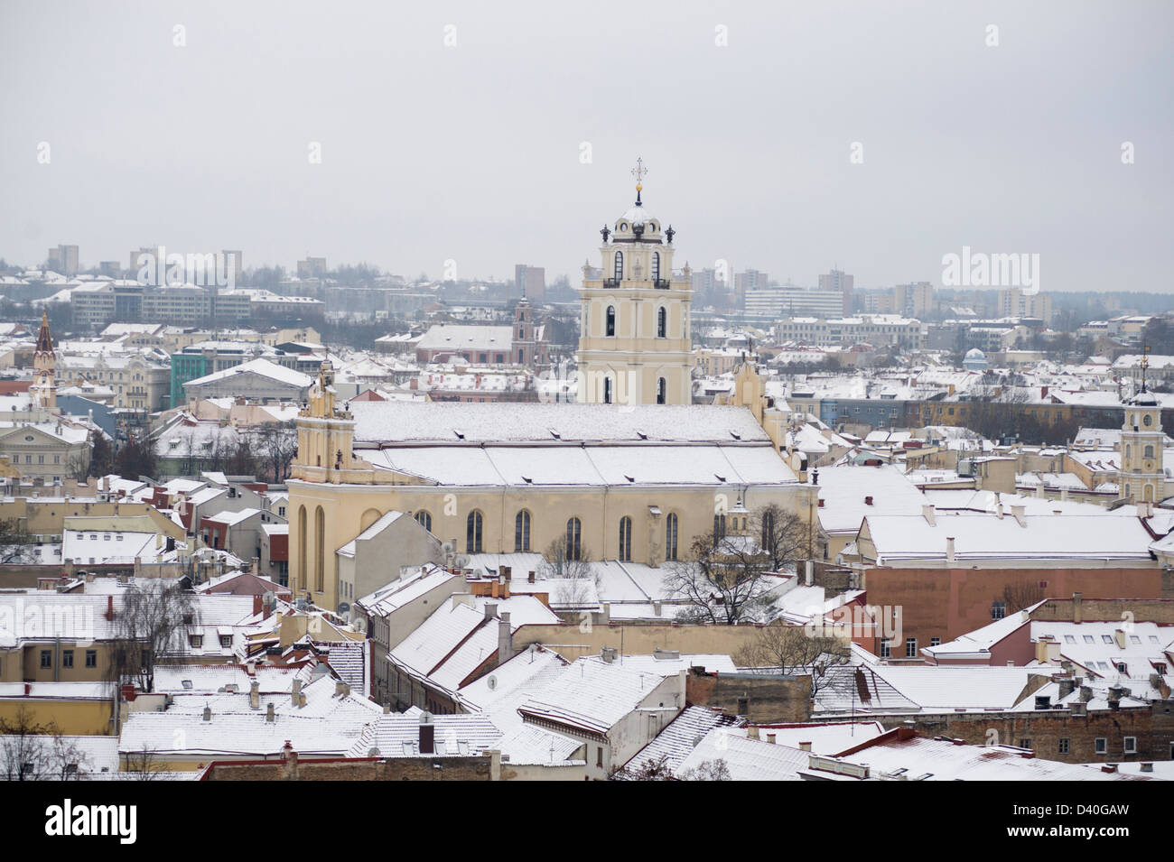 Old Town Vilnius Snow High Resolution Stock Photography and Images - Alamy