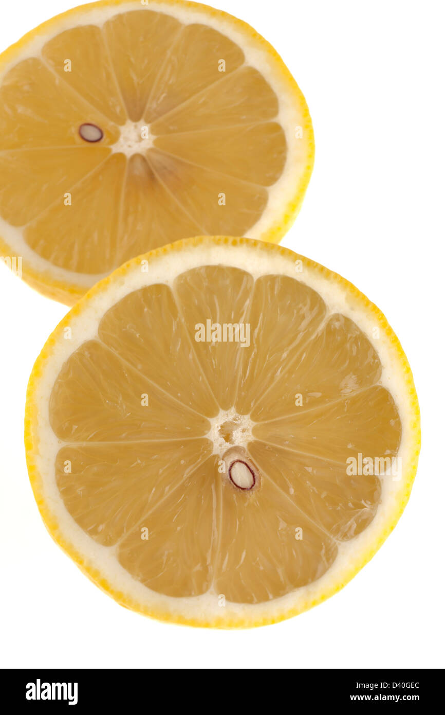 Two sliced lemon hi-res stock photography and images - Alamy