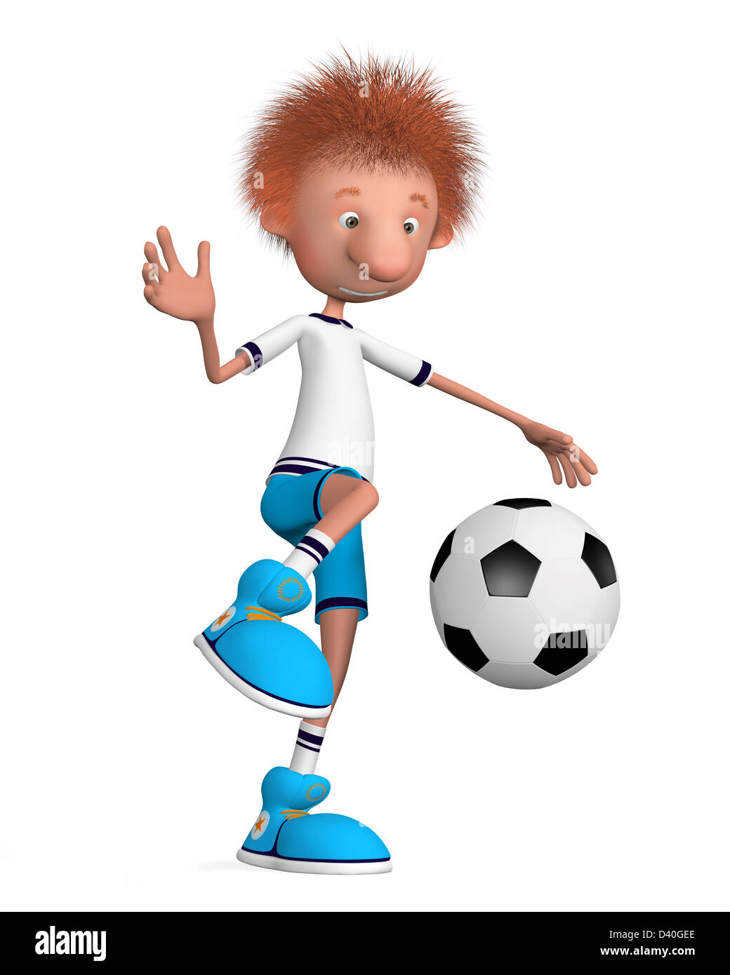 the football player on training. training beginning Stock Photo - Alamy