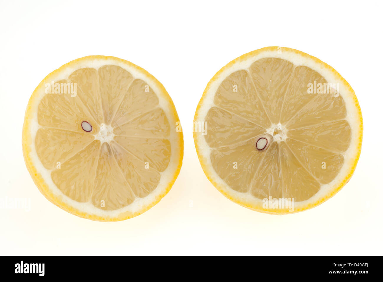 Lemon pieces Cut Out Stock Images & Pictures - Alamy
