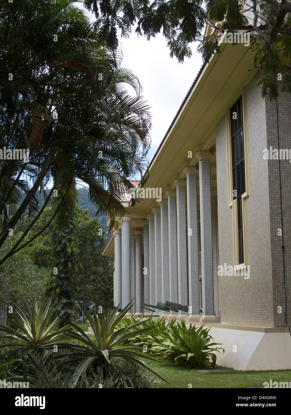 The National Library in Victoria, Seychelles Stock Photo - Alamy