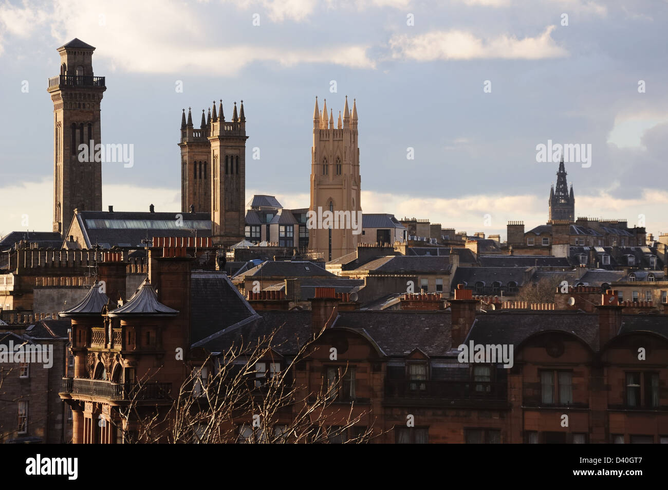 Glasgow rooftops hi-res stock photography and images - Alamy