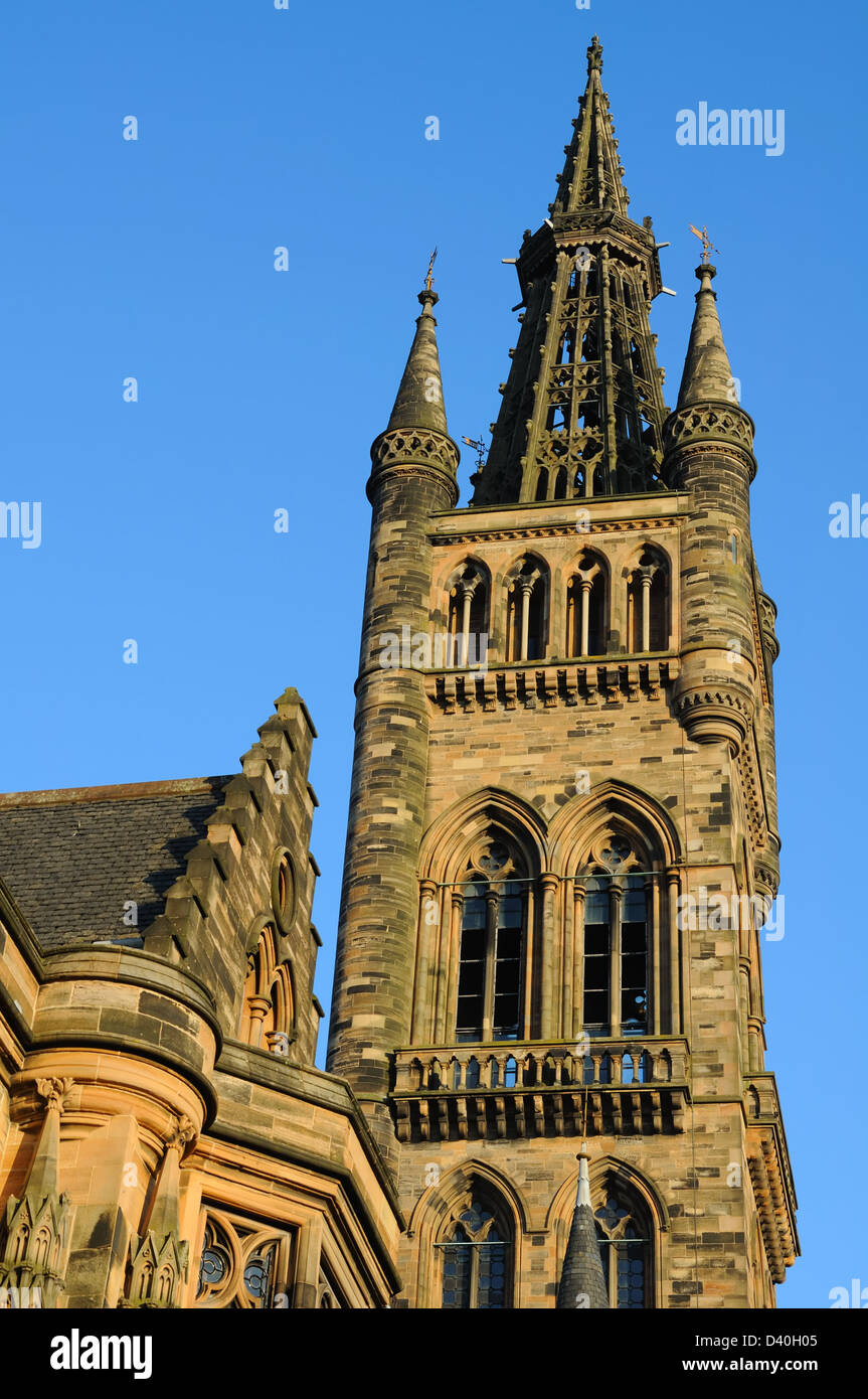 University tower on the Gilbert Scott building Stock Photo - Alamy