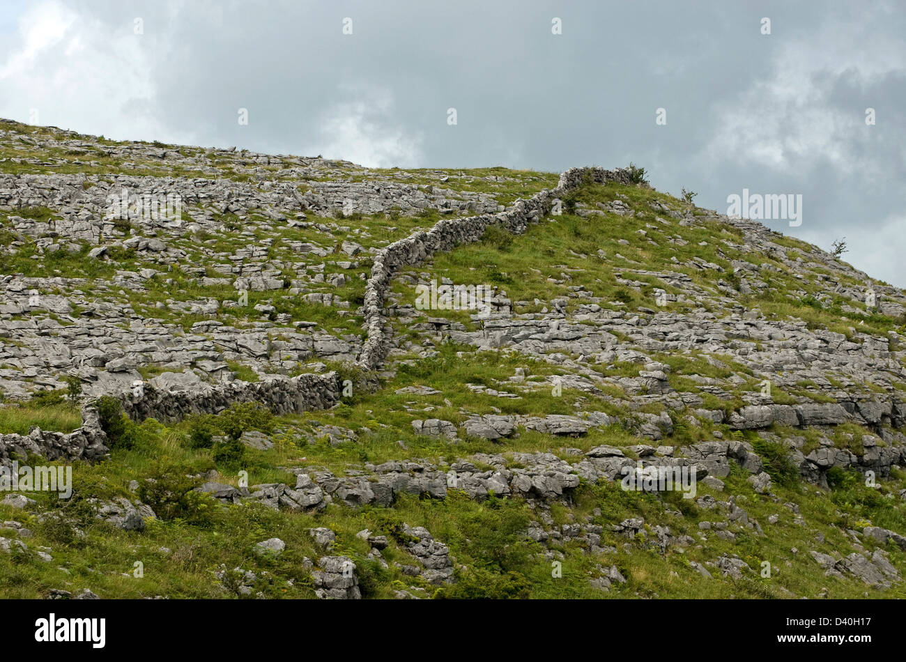 Burren Limestone Stone Walls, Co Clare, Ireland Stock Photo - Alamy