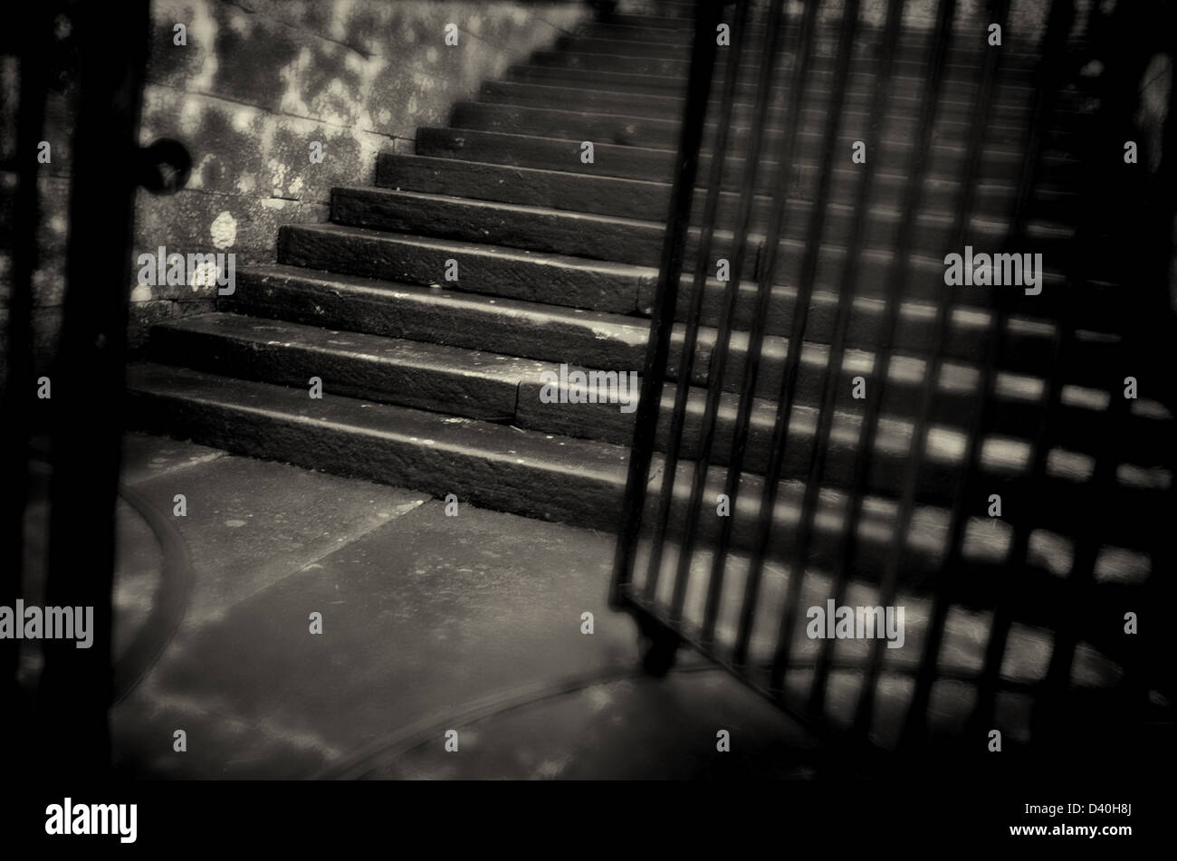 Gated stairs hi-res stock photography and images - Alamy