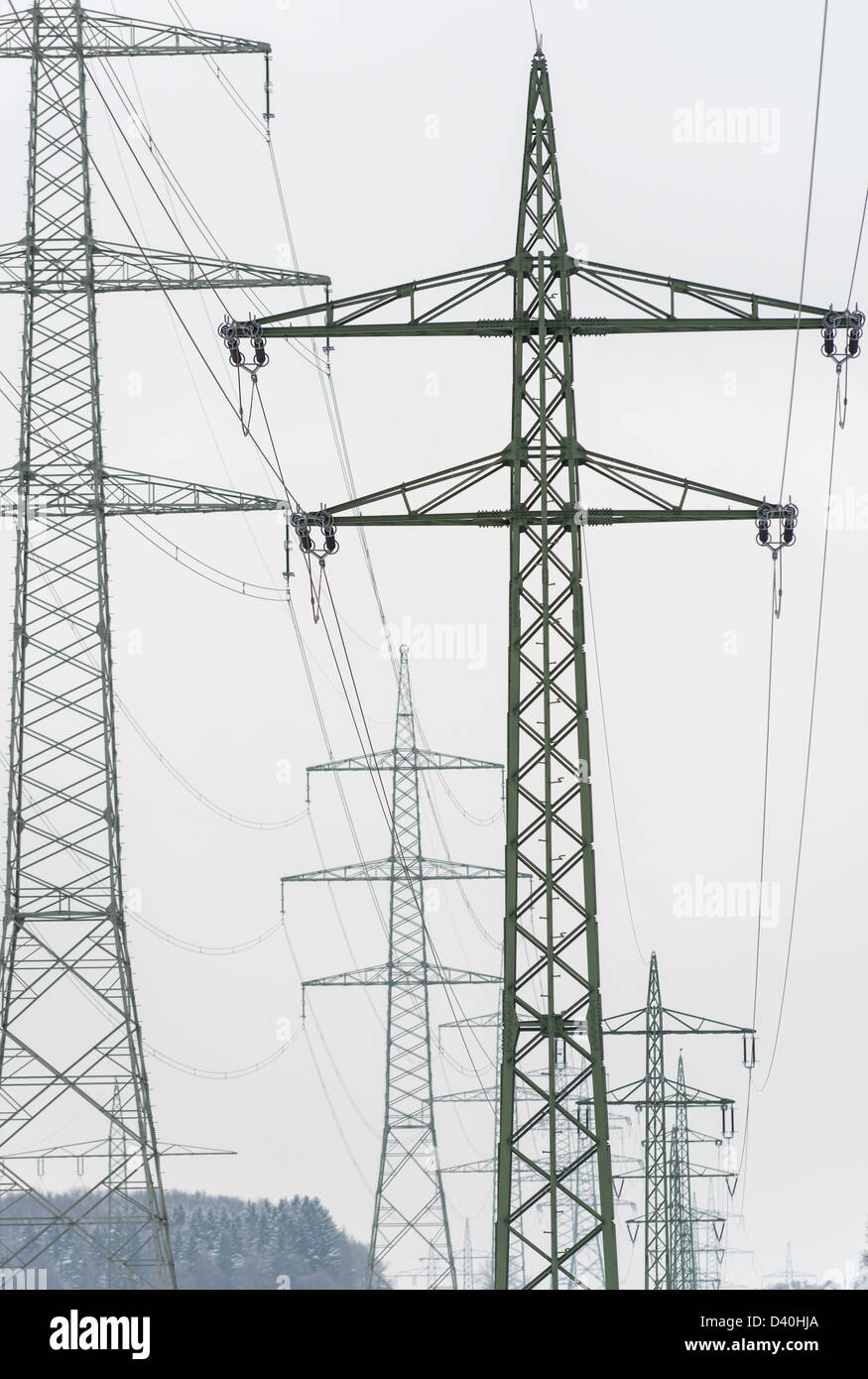 Metal electric poles hi-res stock photography and images - Alamy