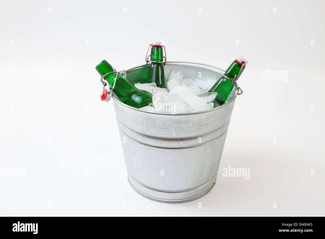 ice bucket with beer cold Stock Photo - Alamy