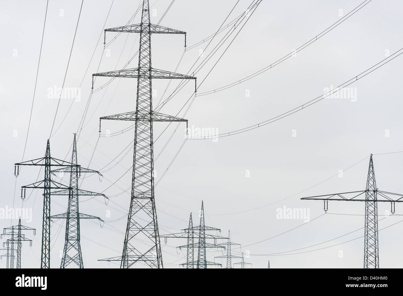 Metal electric poles hi-res stock photography and images - Alamy