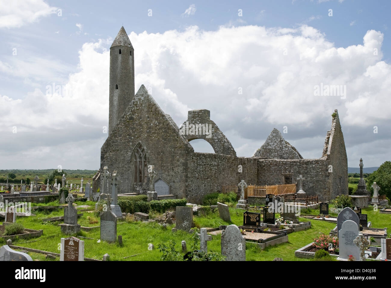 Kilmacduagh Monastery, Saint Colman established a monastery in the 7th ...