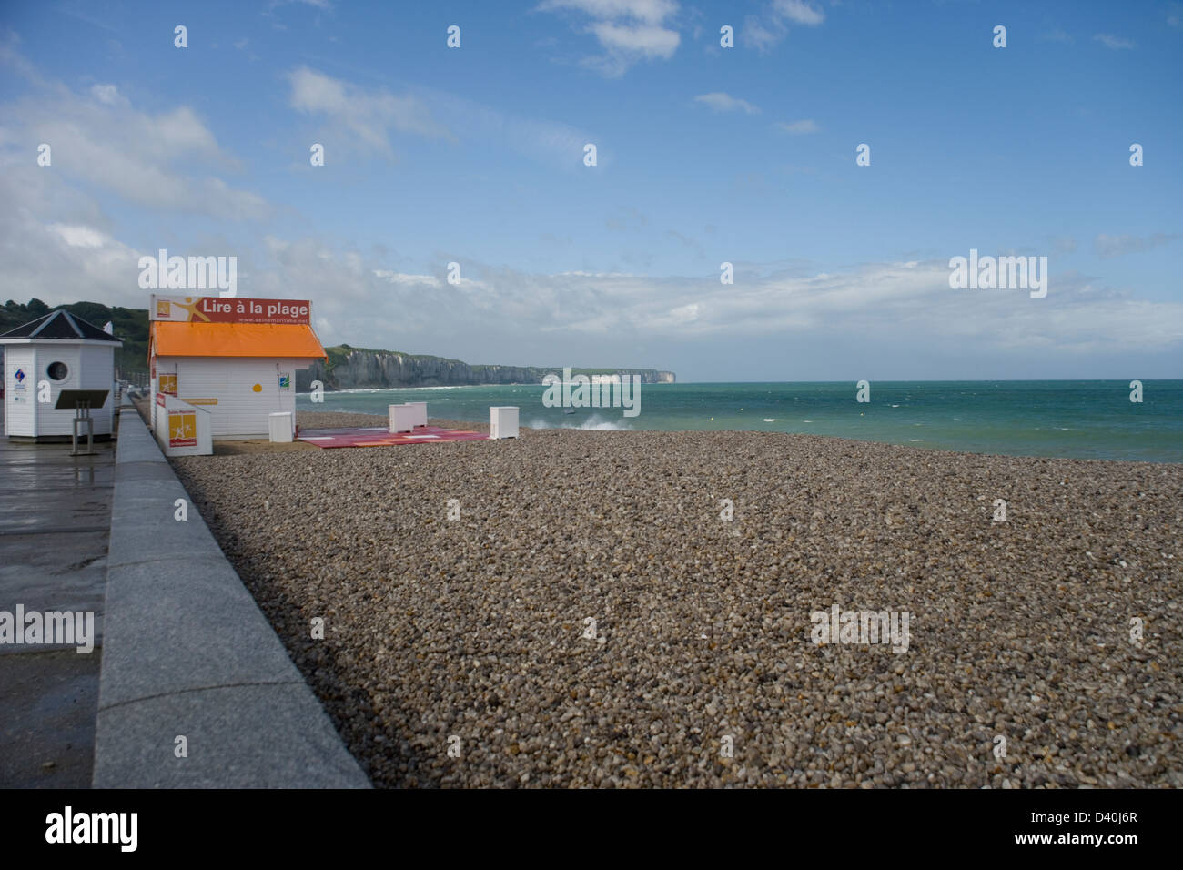 The beach at Fecamp, Normandy, France Stock Photo - Alamy
