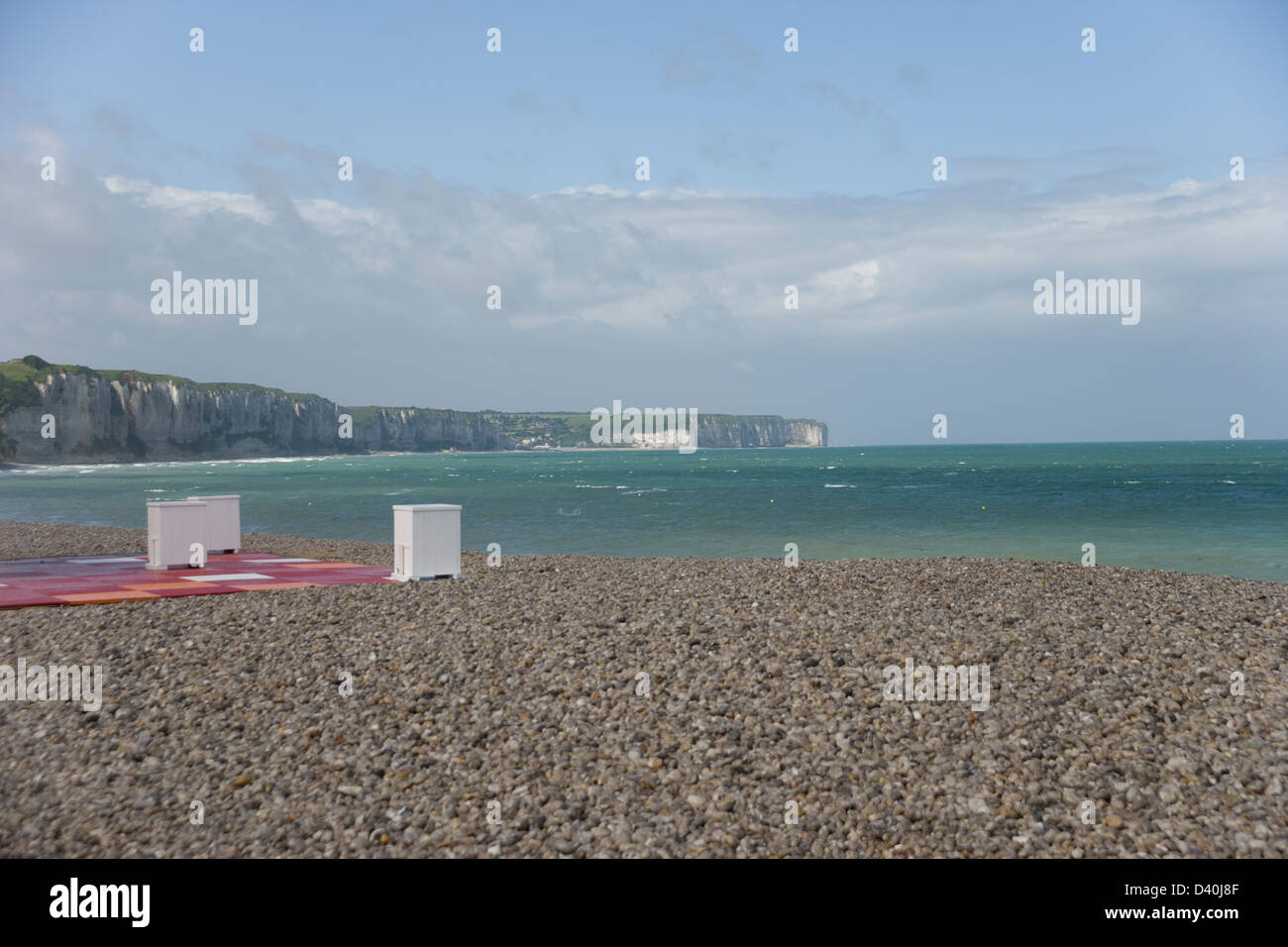 The beach at Fecamp, Normandy, France Stock Photo - Alamy