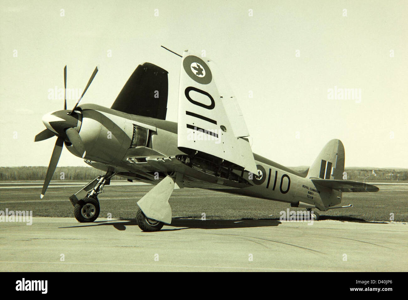 The Hawker Sea Fury was a British naval fighter aircraft used during ...