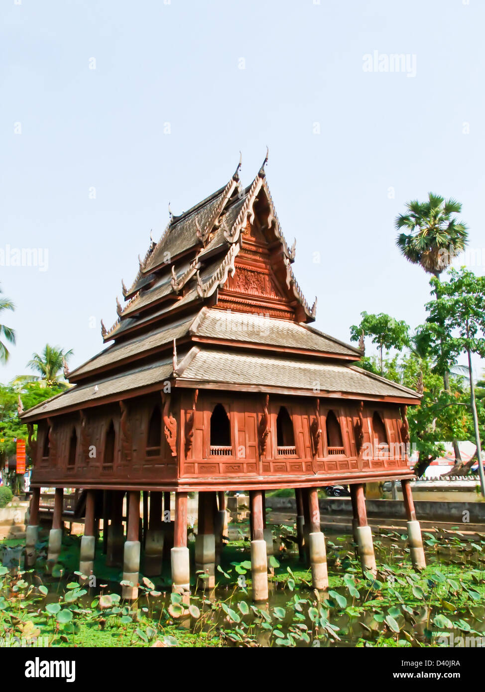 Tripitaka house, Wat Thuang Sri Nuang, Ubonratchathani, Thailand Stock ...