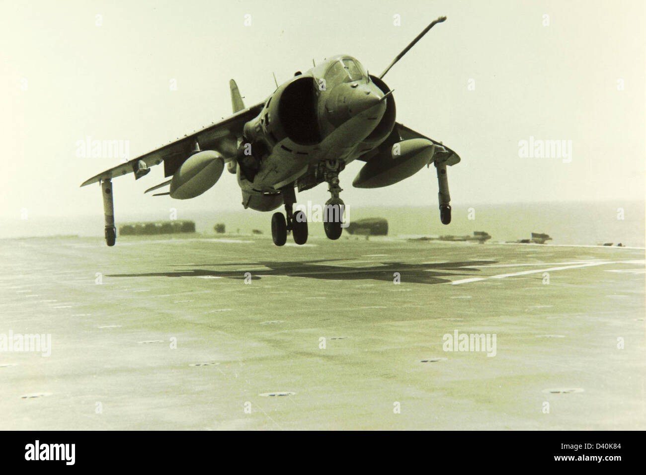 The Hawker Siddeley AV-8A Harrier is a British vertical/short takeoff ...