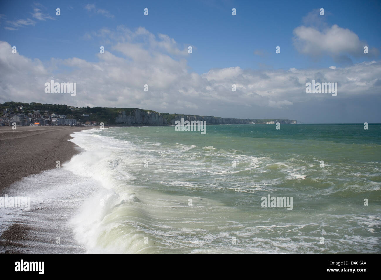The beach at Fecamp, Normandy, France Stock Photo - Alamy