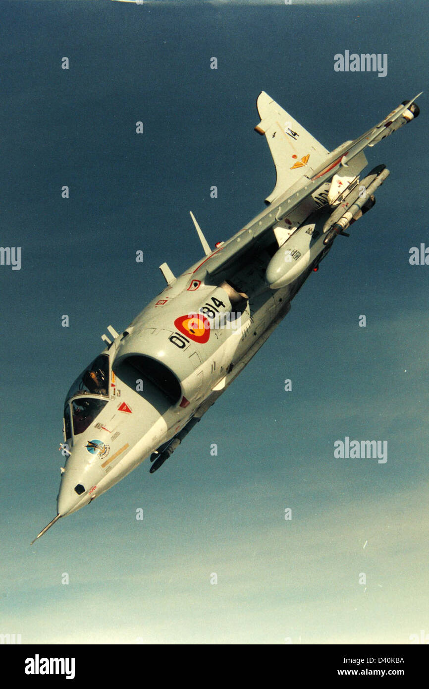 The Hawker Siddeley AV-8A Harrier is a British-made vertical takeoff ...