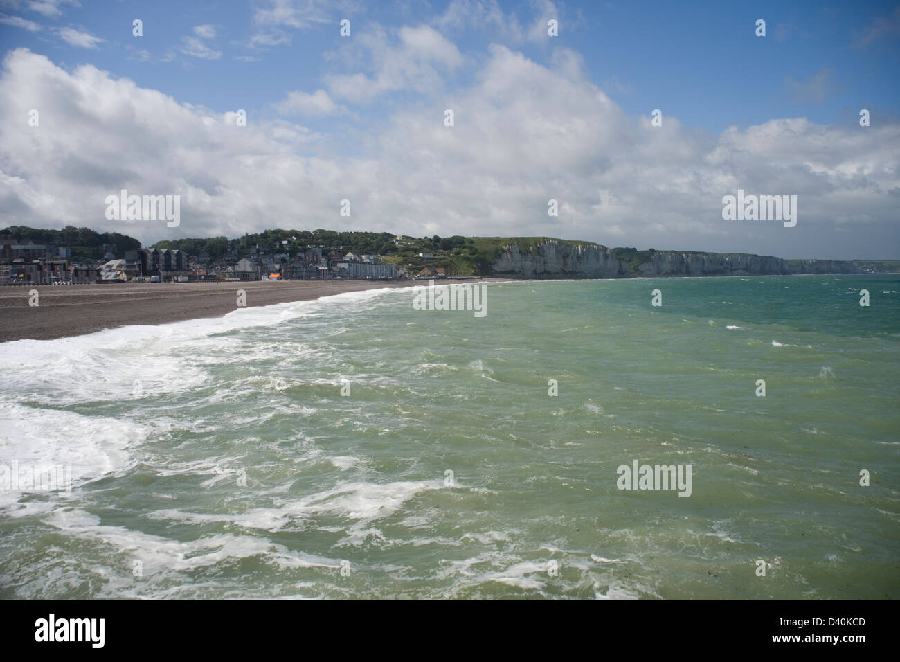 The beach at Fecamp, Normandy, France Stock Photo - Alamy
