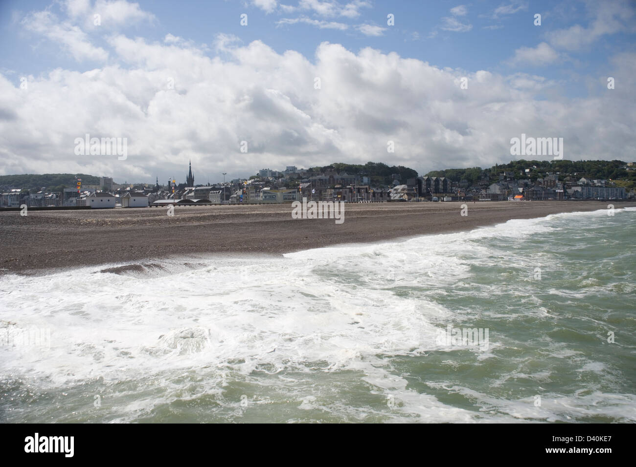 The beach at Fecamp, Normandy, France Stock Photo - Alamy