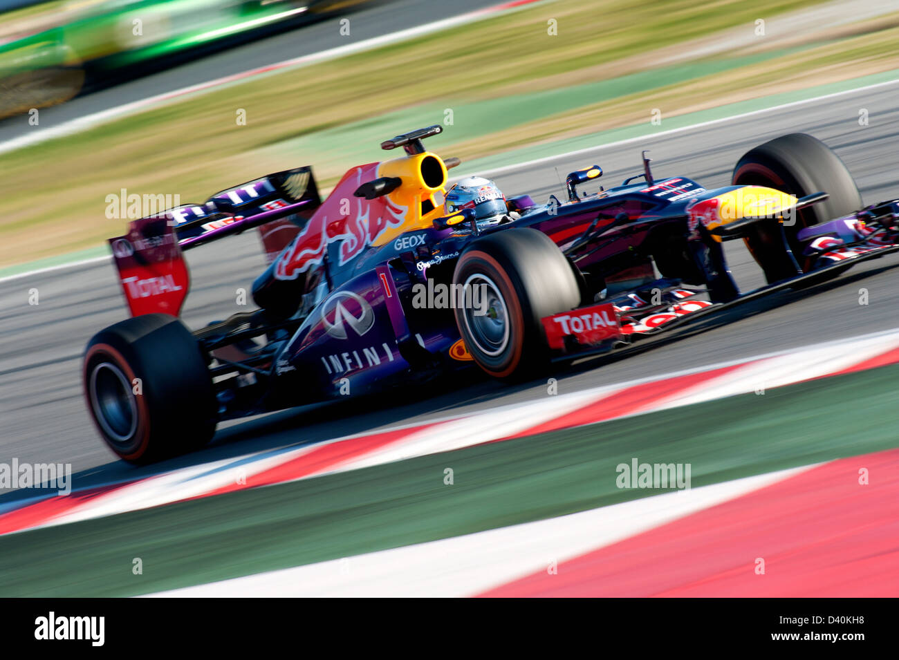 Sebastian Vettel (GER), Red Bull Racing Renault RB9, Formula 1 testing ...