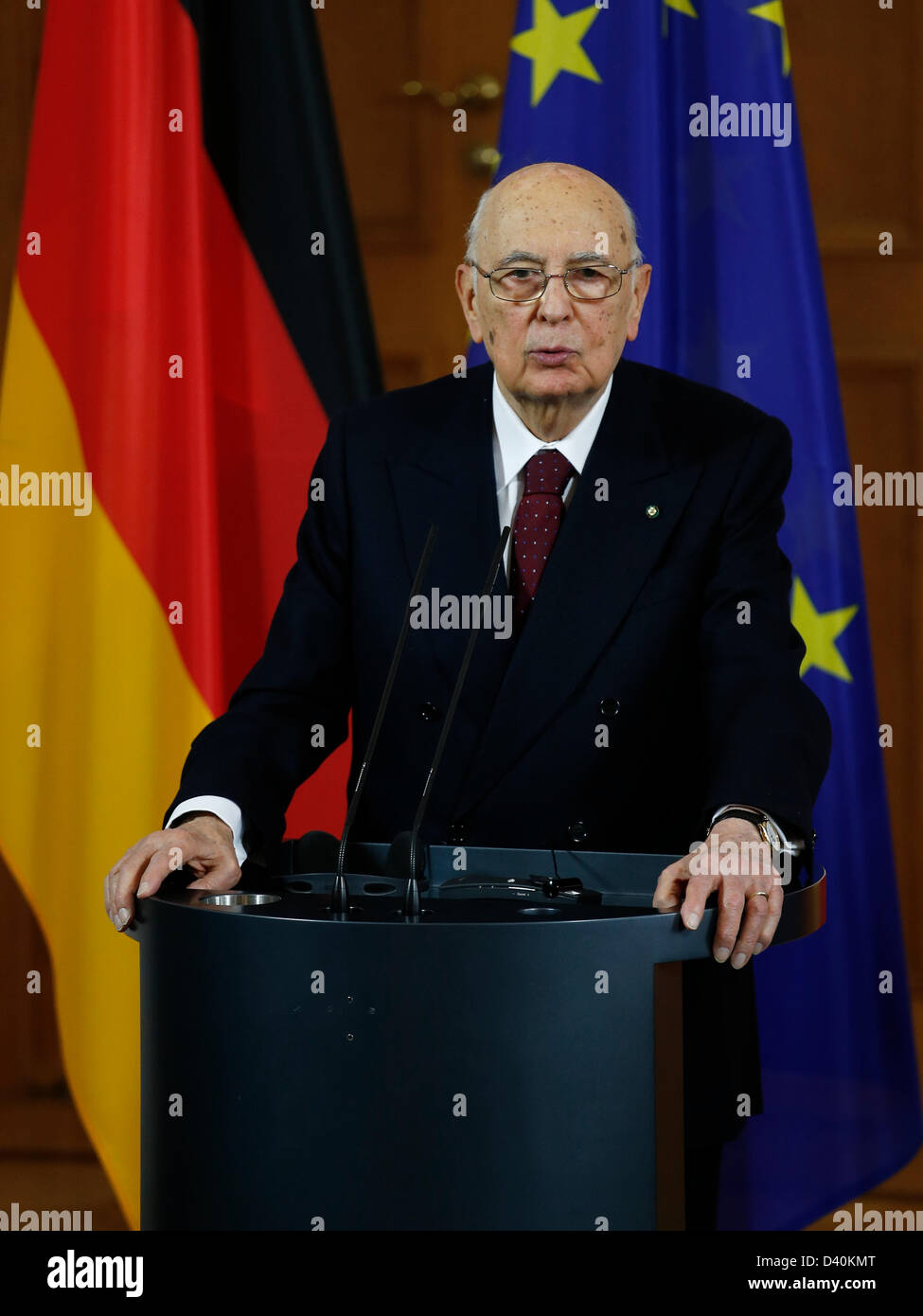 Italian president napolitano hi-res stock photography and images - Alamy