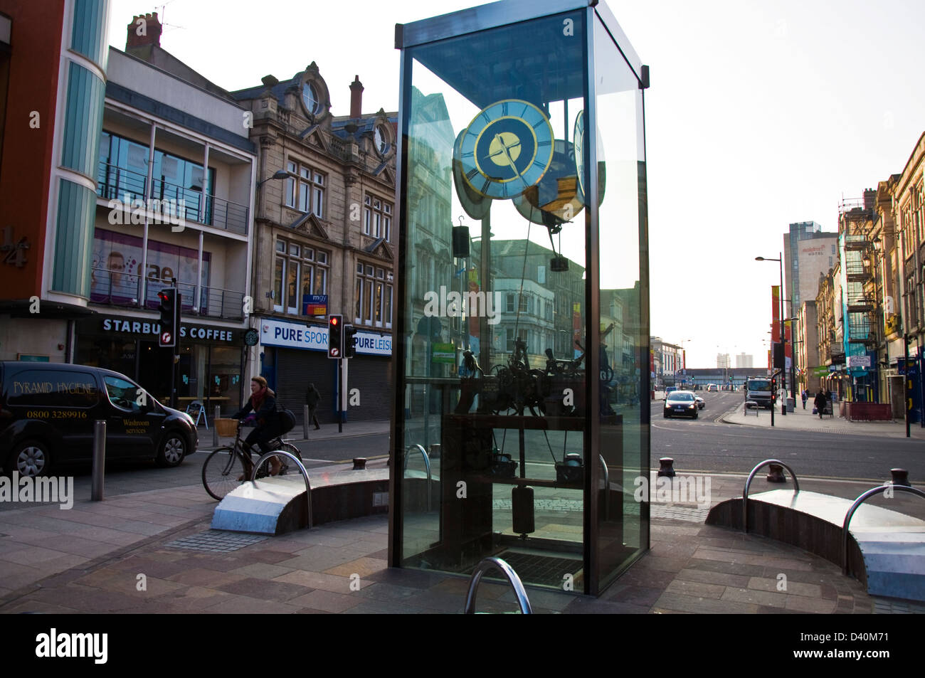 The Pierhead Clock in Cardiff City centre Stock Photo - Alamy
