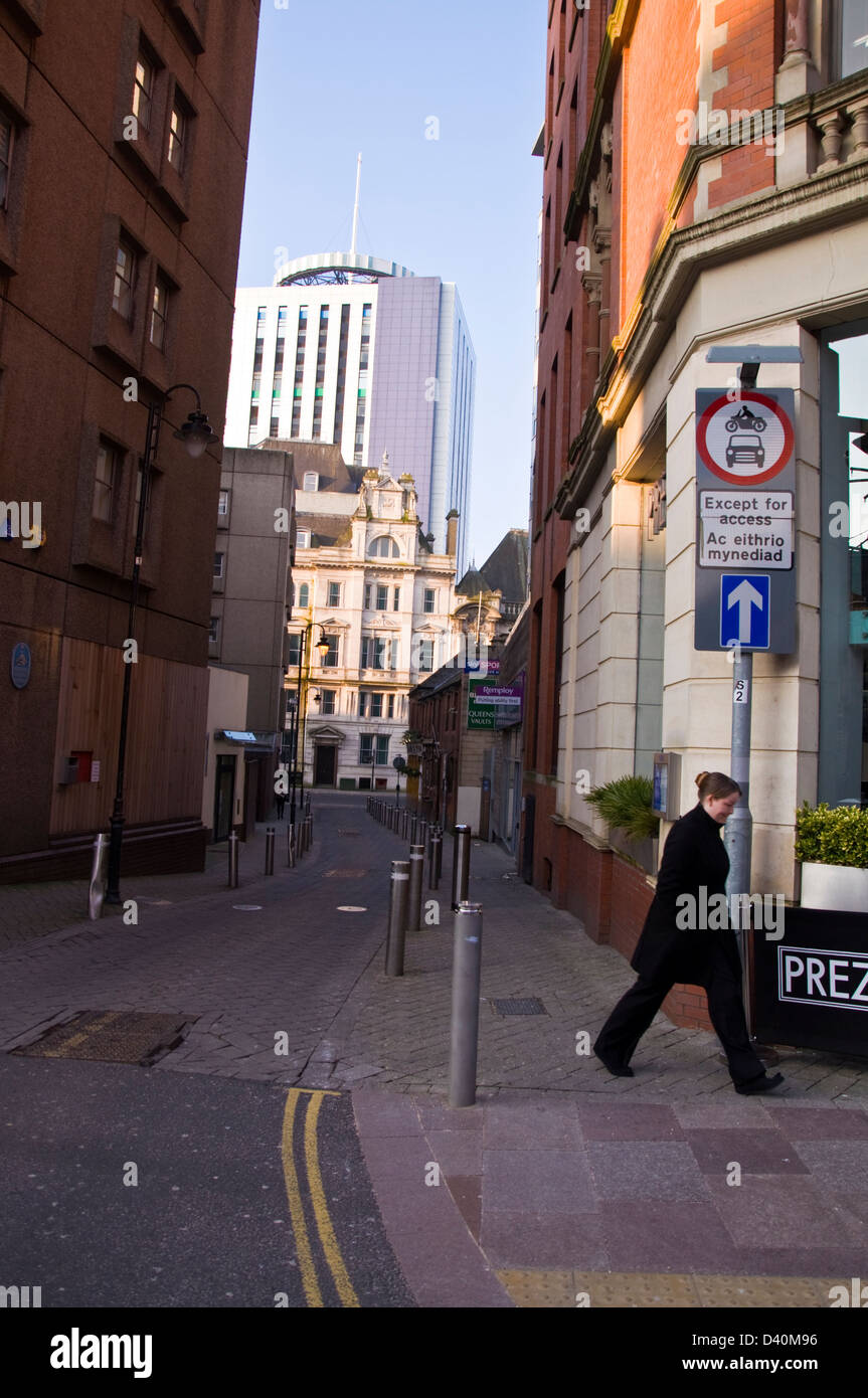 Architecture in Cardiff City centre Stock Photo - Alamy