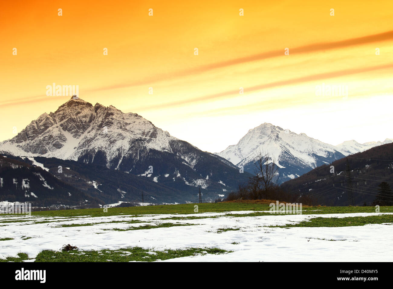 beautiful Mountains in Tirol, Austria Stock Photo - Alamy