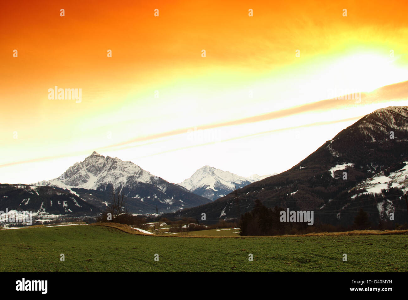beautiful Mountains in Tirol, Austria Stock Photo - Alamy