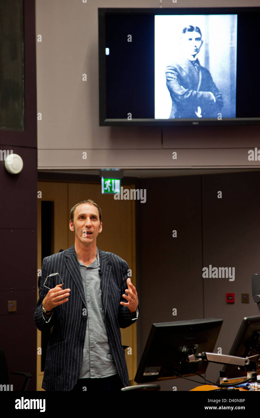 Writer Will Self talks about Franz Kafka Stock Photo - Alamy