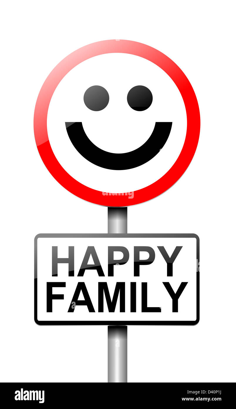 Happy family sign Stock Photo - Alamy