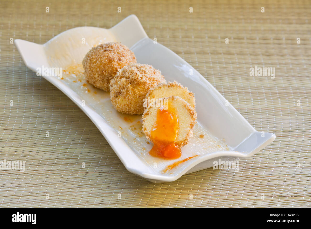 Papanasi - Romanian traditional donut made from a mixture of sweet ...