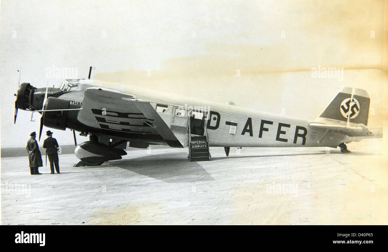 The Junkers Ju 52 was a German transport aircraft used during the 1930s ...