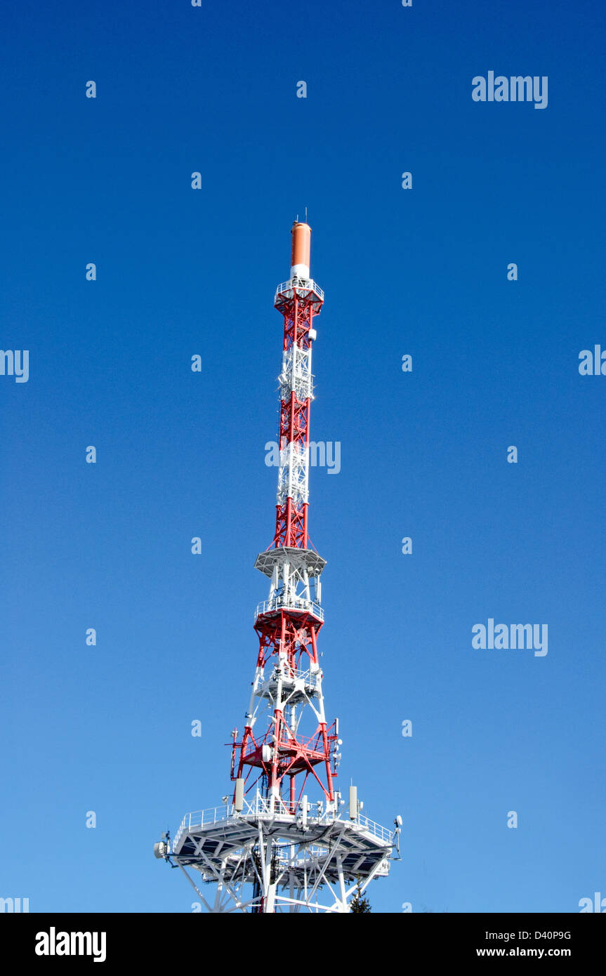 Photo of modern communication antenna Stock Photo - Alamy