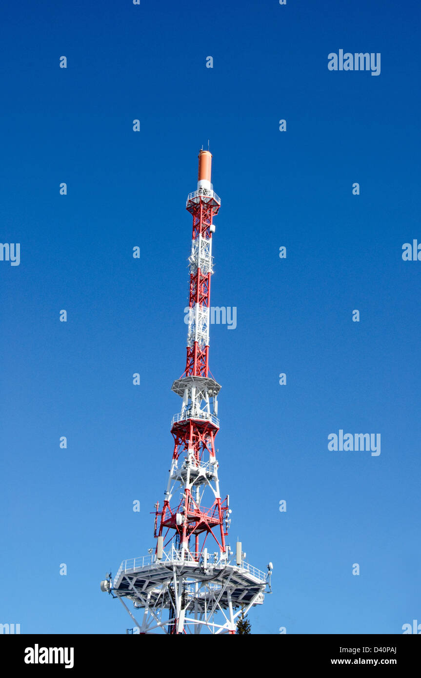 Photo of modern communication antenna Stock Photo - Alamy