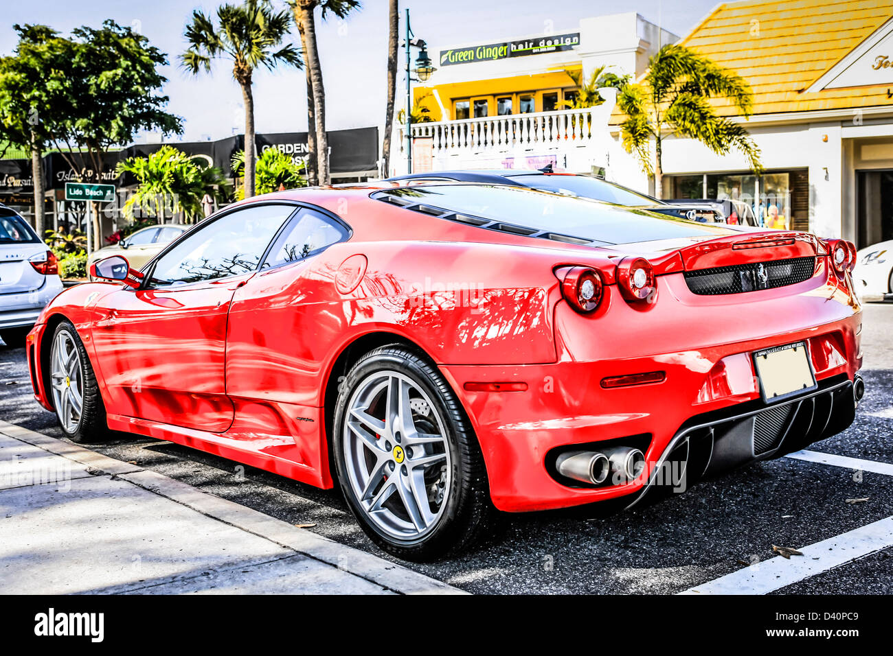 Red Ferrari F430 at the Exotic car show in Sarasota Florida Stock Photo ...