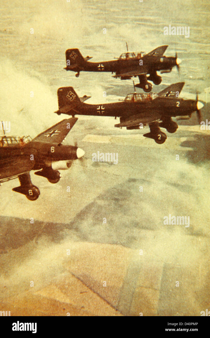 The Junkers Ju.87, also known as the Stuka, was a German dive bomber ...