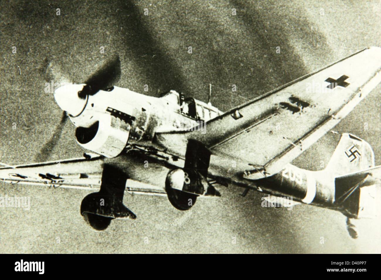 The Junkers Ju.87, known as the Stuka, was a German dive bomber used ...