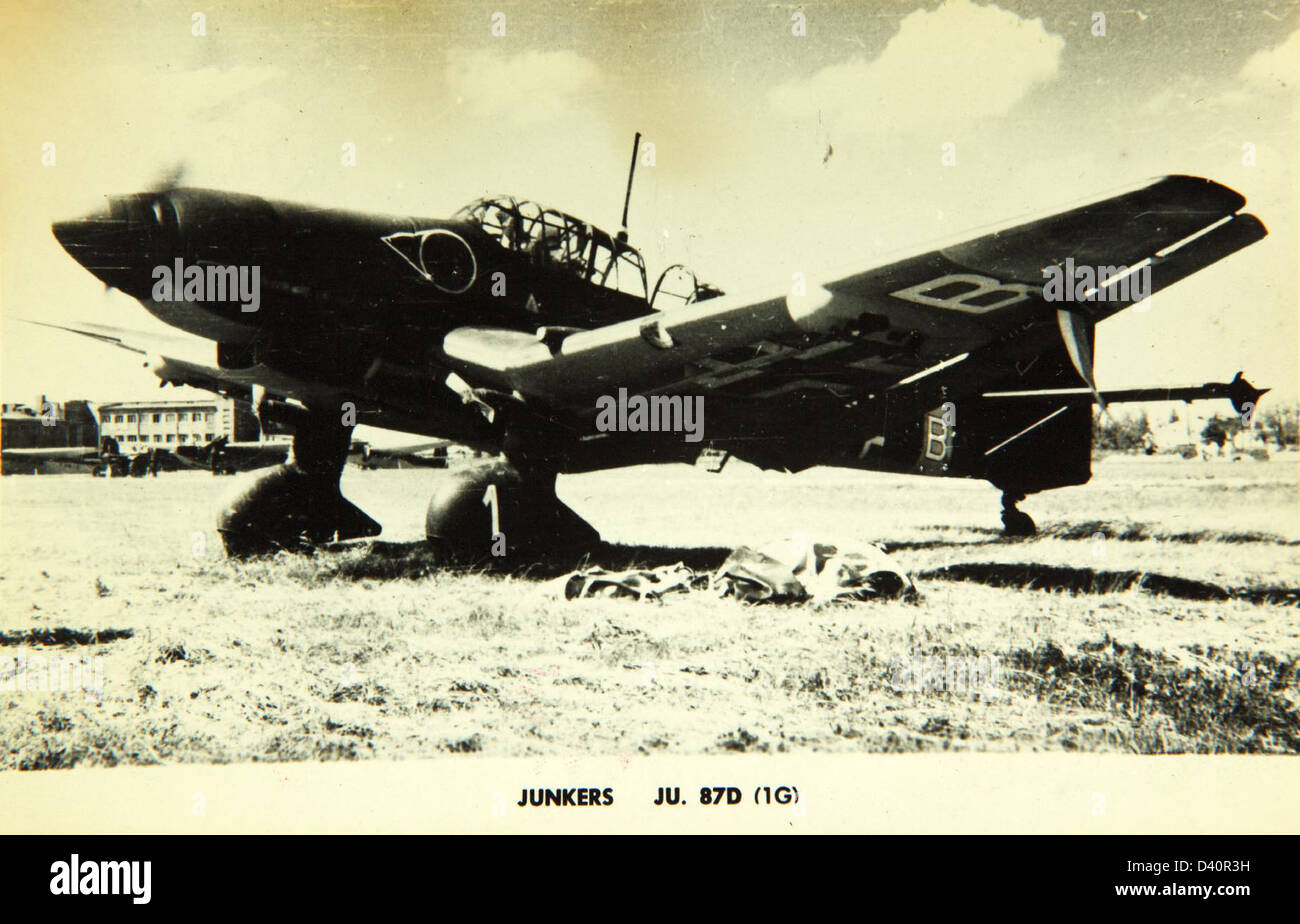 The Junkers Ju 87, or Stuka, was a German dive bomber used extensively ...