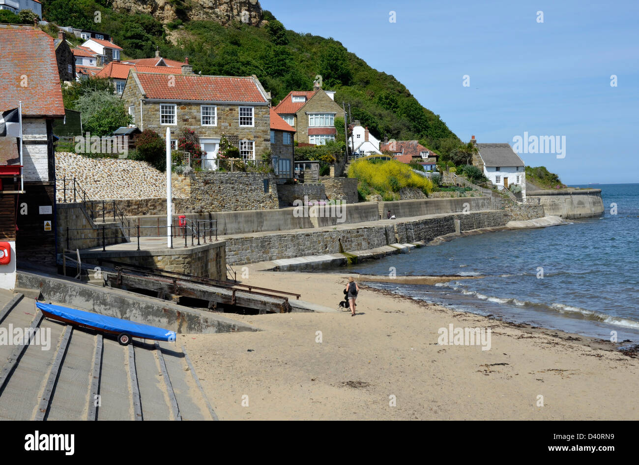 runswick bay yorkshire england Stock Photo - Alamy
