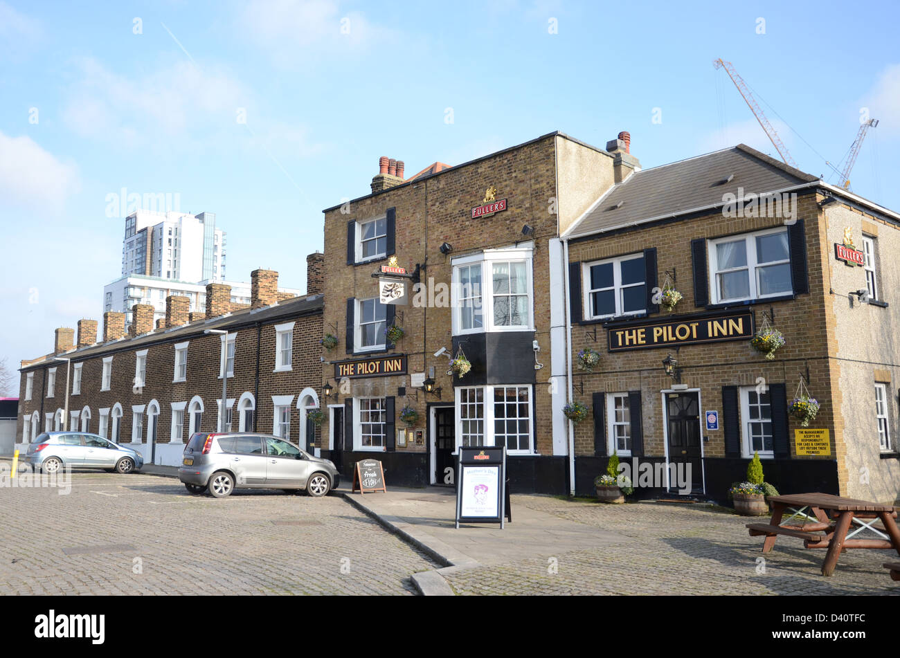 The Pilot Inn public house on the Greenwich Peninsula in south London ...