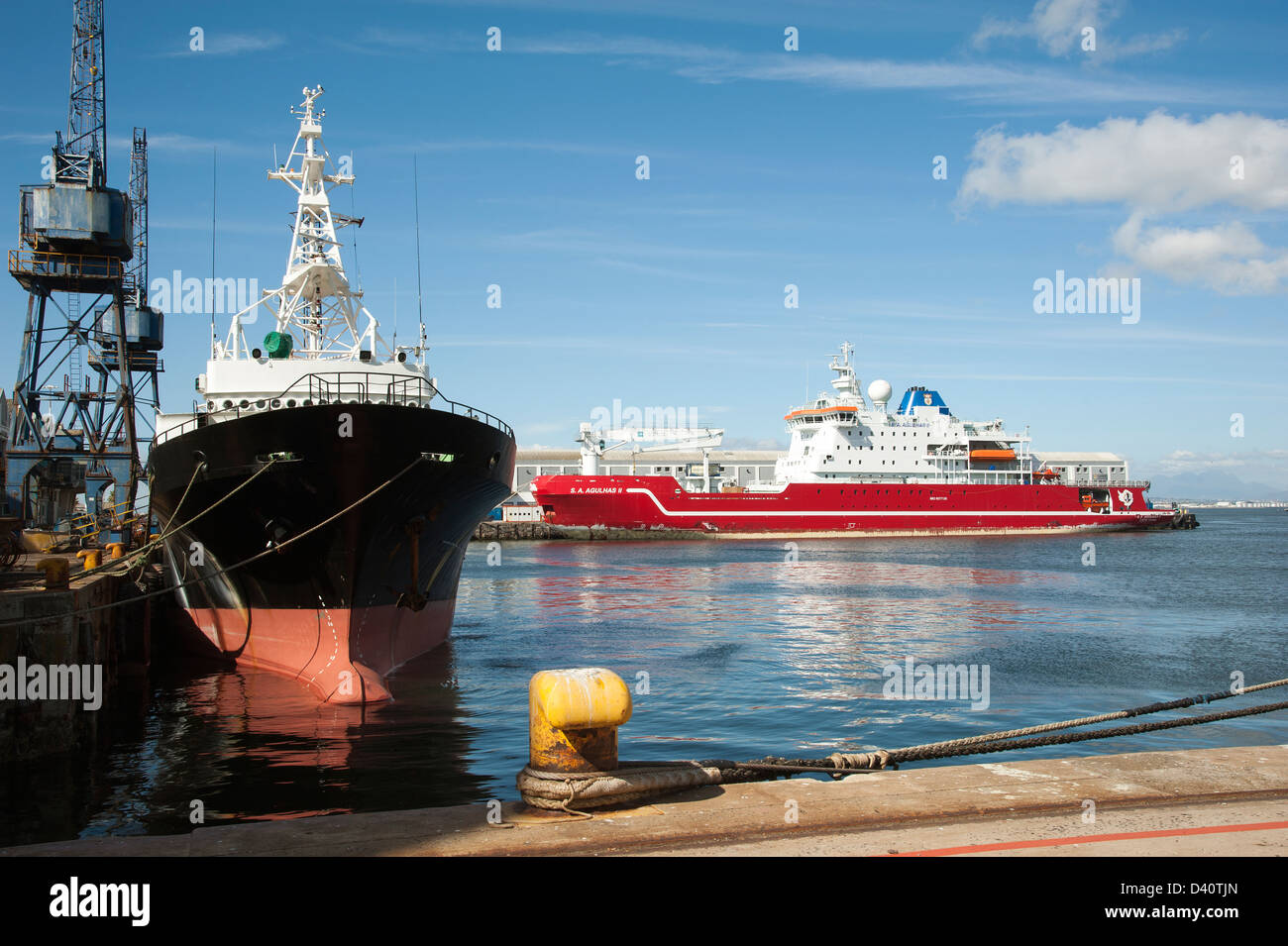 S A Agulhas II ice breaking polar research ship built 2012 for Dept of ...