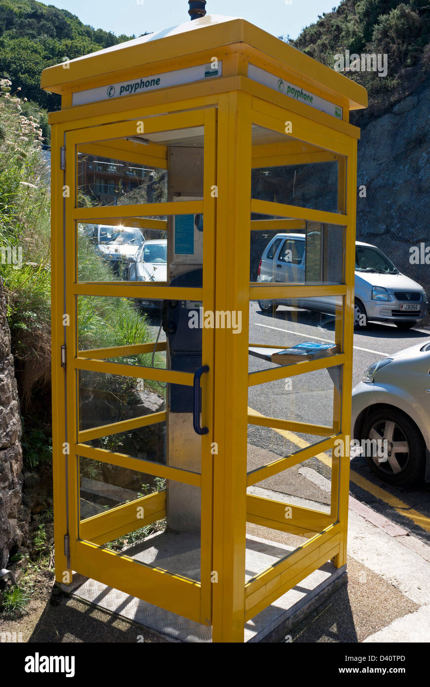 Yellow Telephone Box High Resolution Stock Photography and Images - Alamy