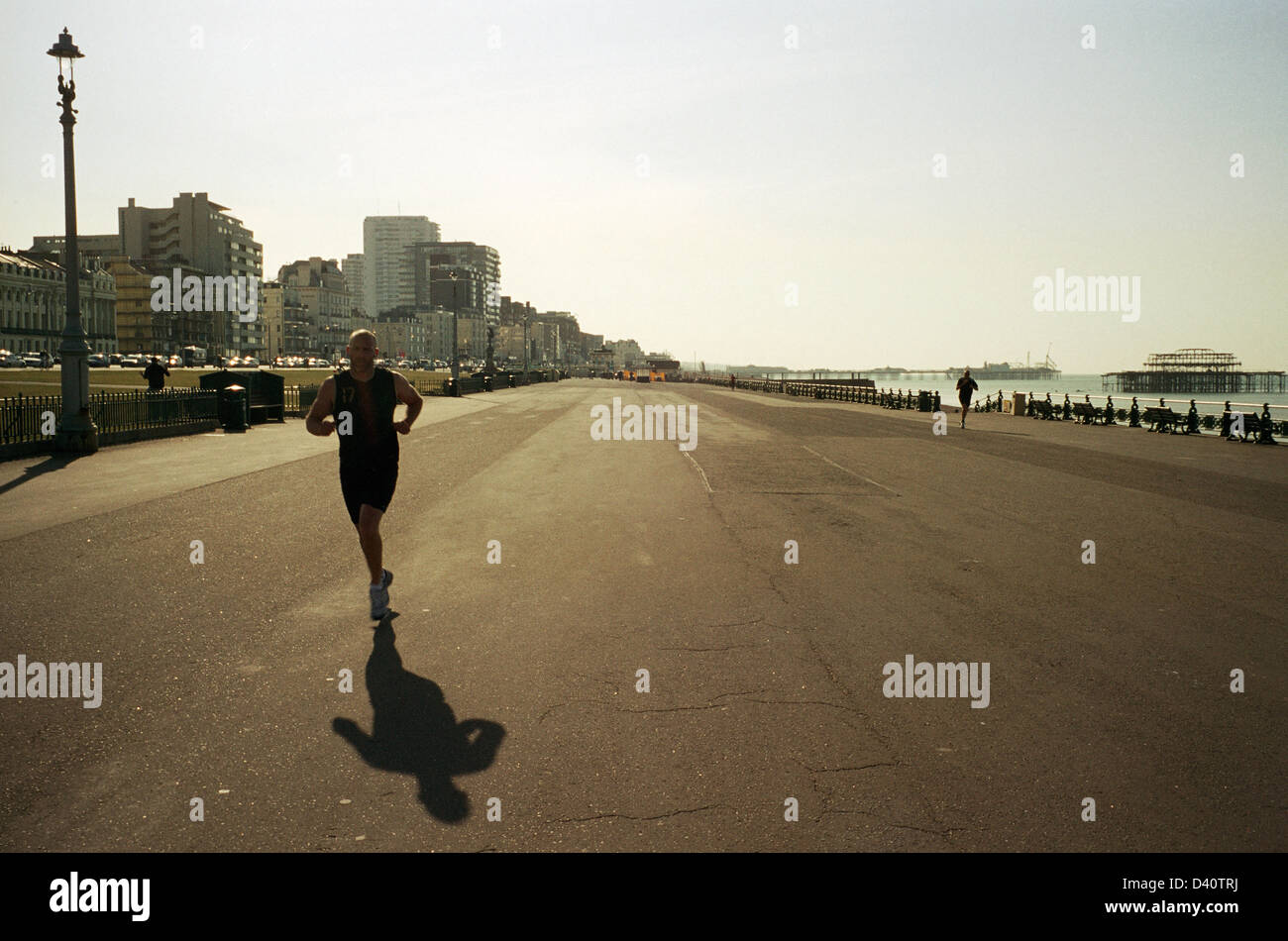 Hove seafront running hi-res stock photography and images - Alamy