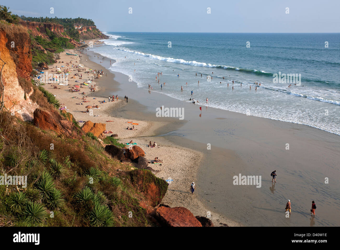 Varkala beach. Kerala. India Stock Photo - Alamy