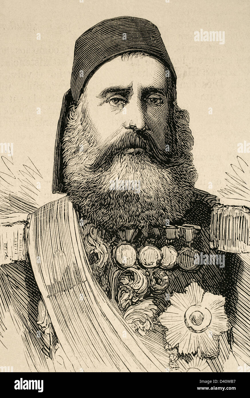 Abdi Pasha. Turkey Ottoman Commander in Chief of the Circassians ...