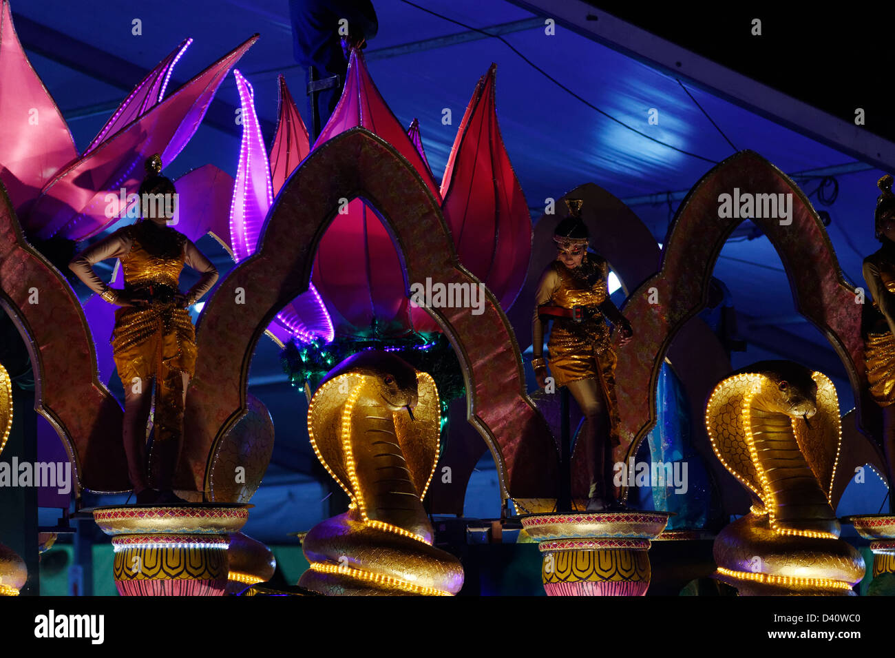 Figures on the India float at Chingay parade, Singapore, Asia Stock ...