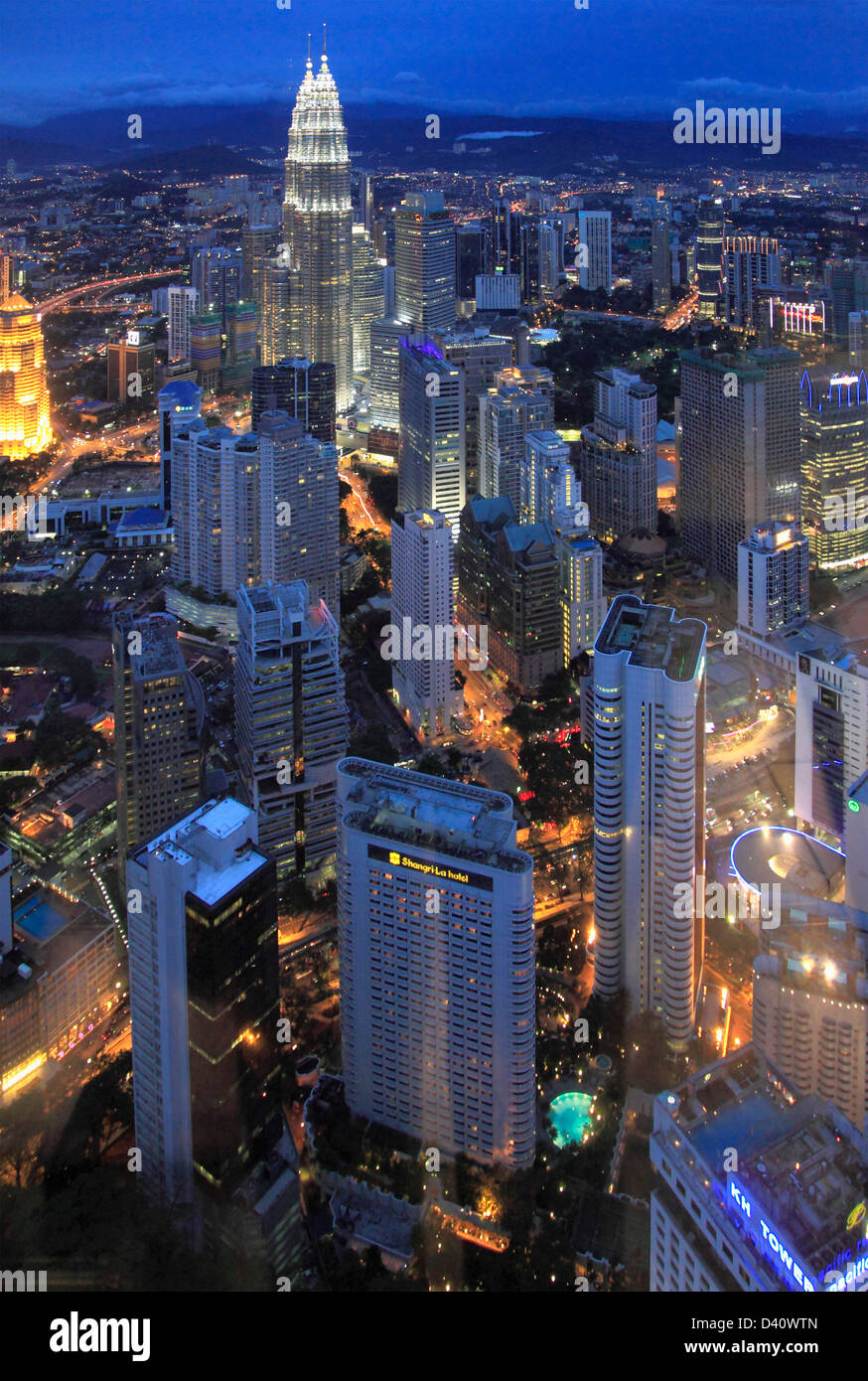 Malaysia, Kuala Lumpur, City Centre, aerial view Stock Photo - Alamy