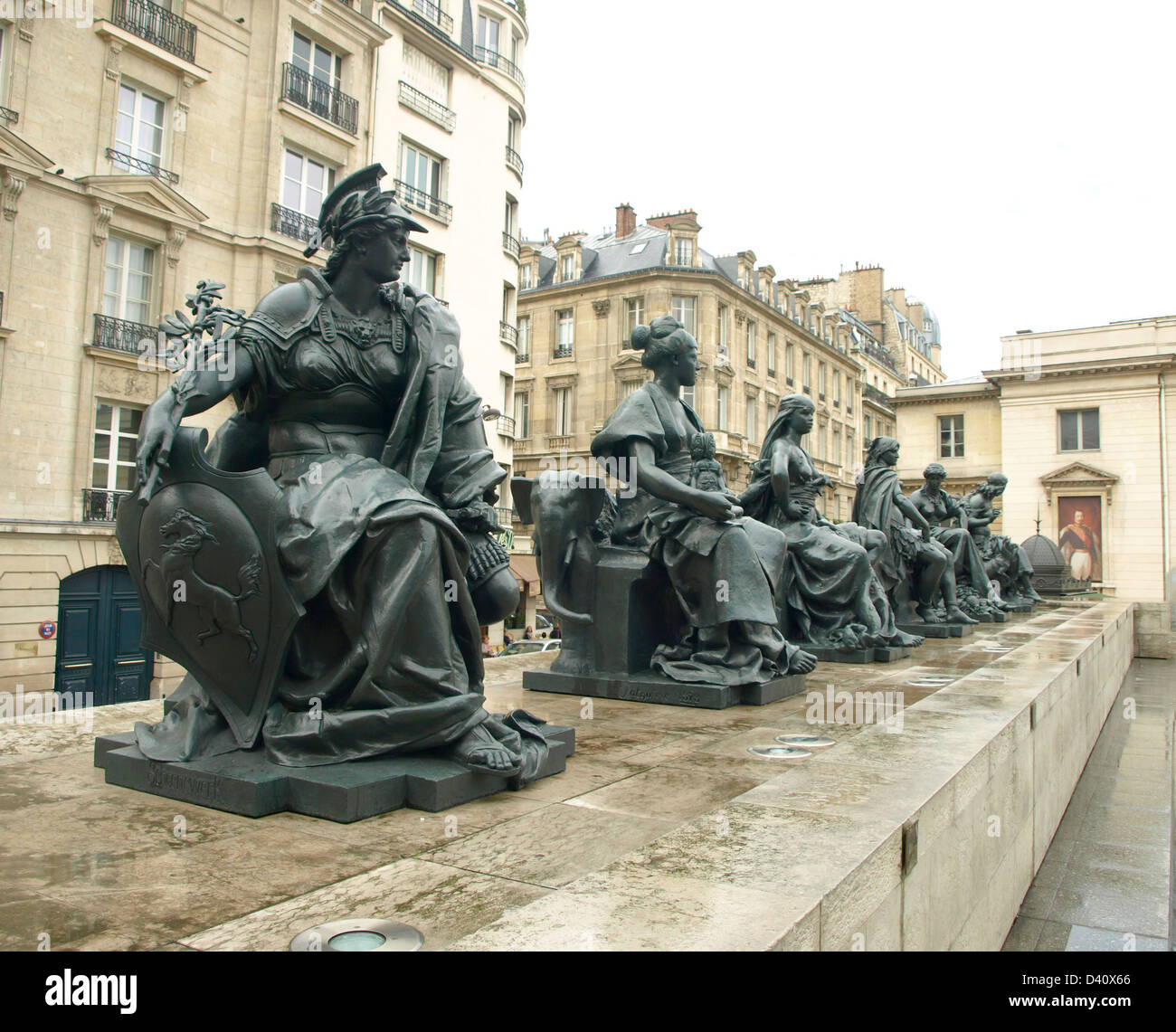 statue on square near d'orsay museum Stock Photo - Alamy