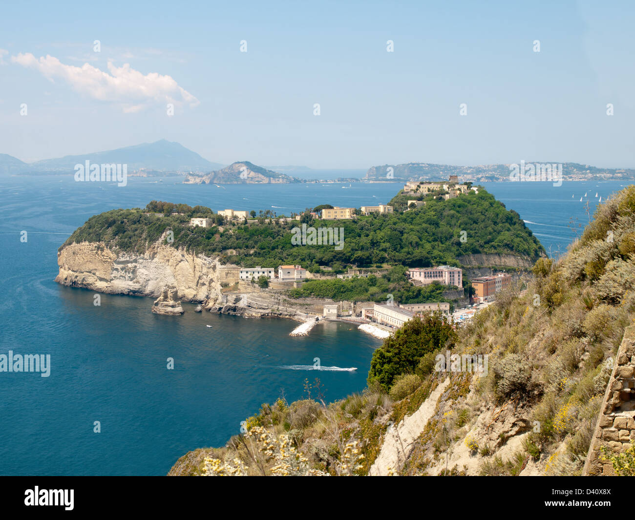 View of nisida island - napleas - italy Stock Photo - Alamy