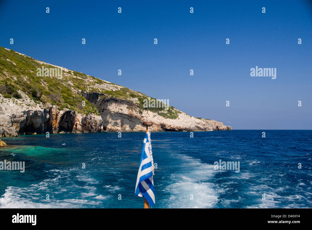 the blue caves, skinari, zakynthos/zante, ionian islands, greece Stock ...